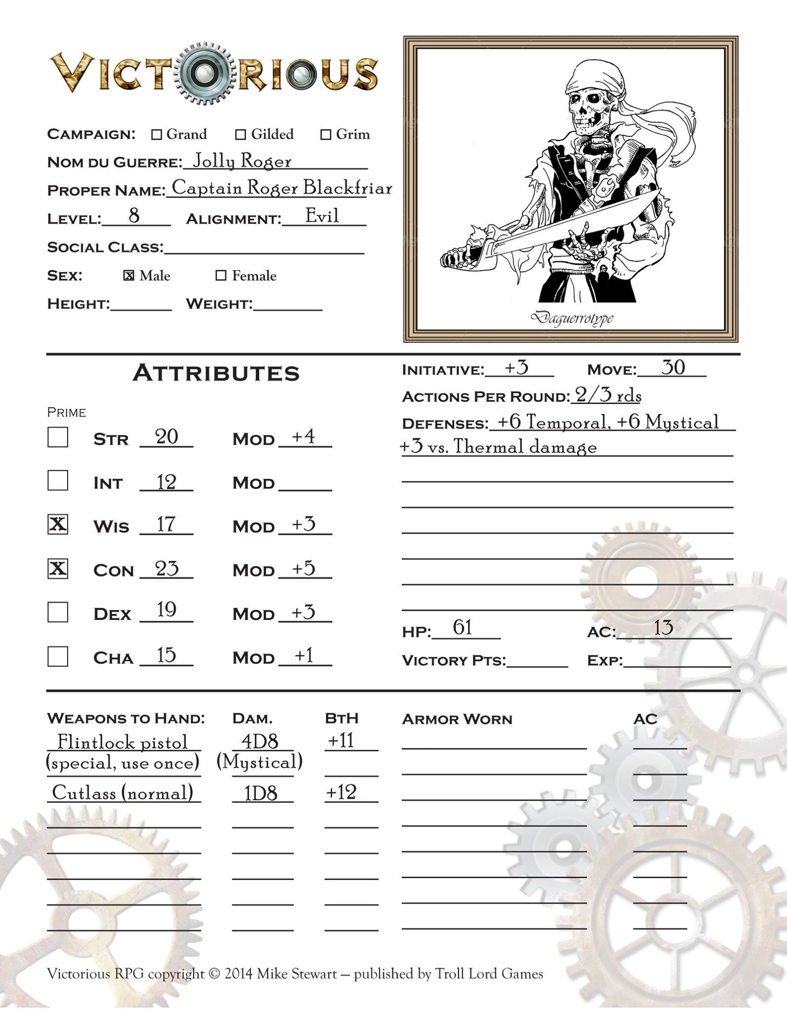 Resources – Victorious RPG