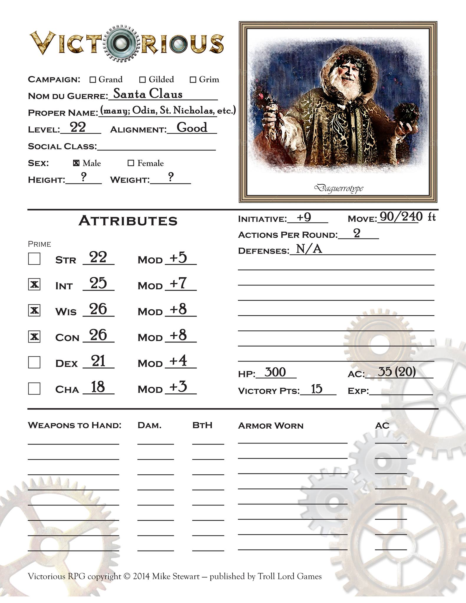 Resources – Victorious RPG