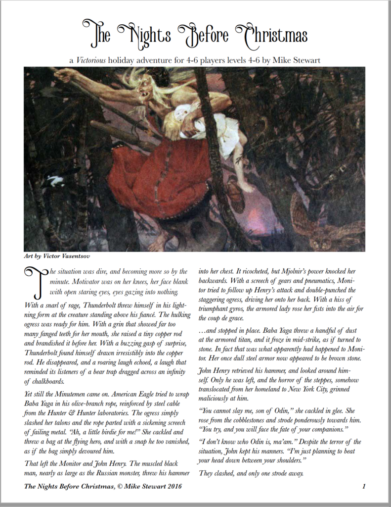 Resources – Victorious RPG